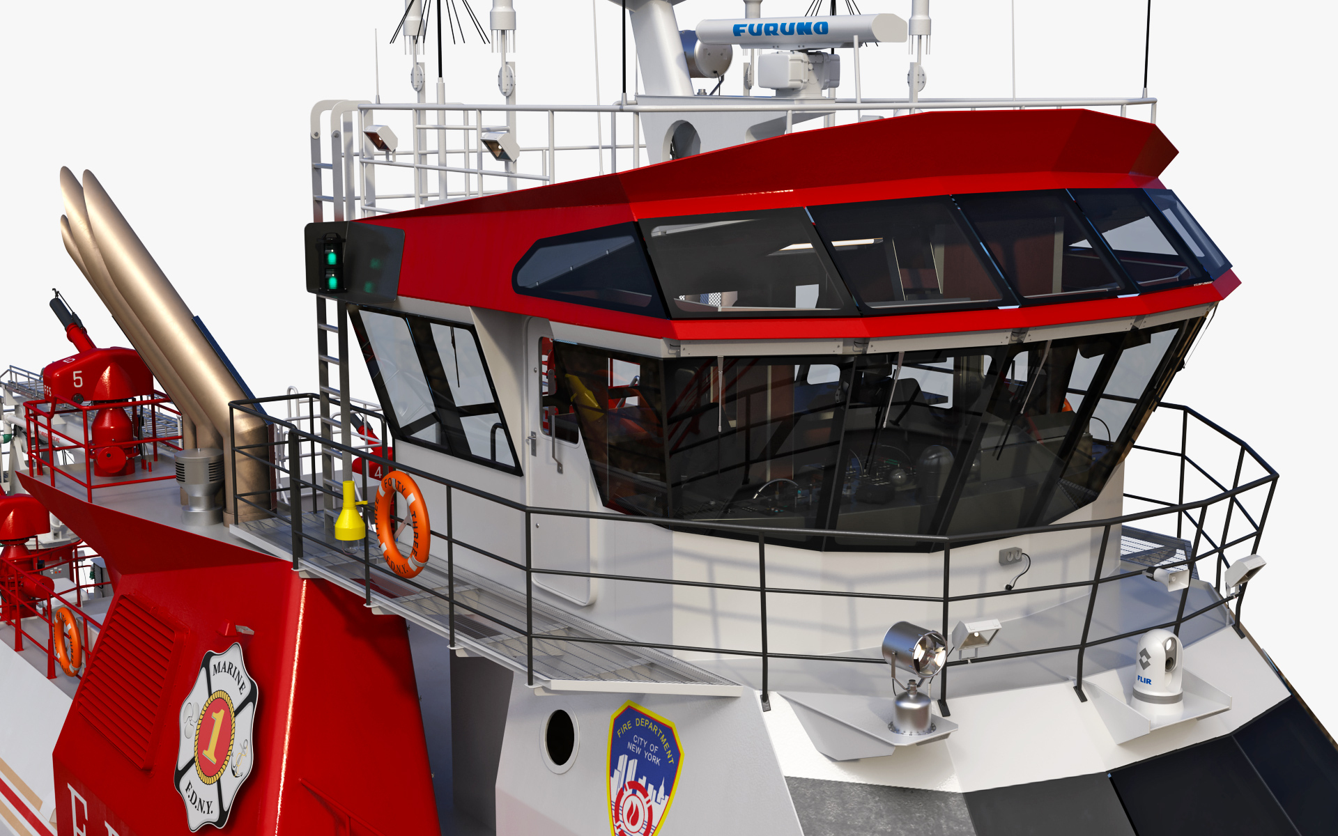 3D model Fireboat FDNY 343 Three Forty Three - TurboSquid 1816998