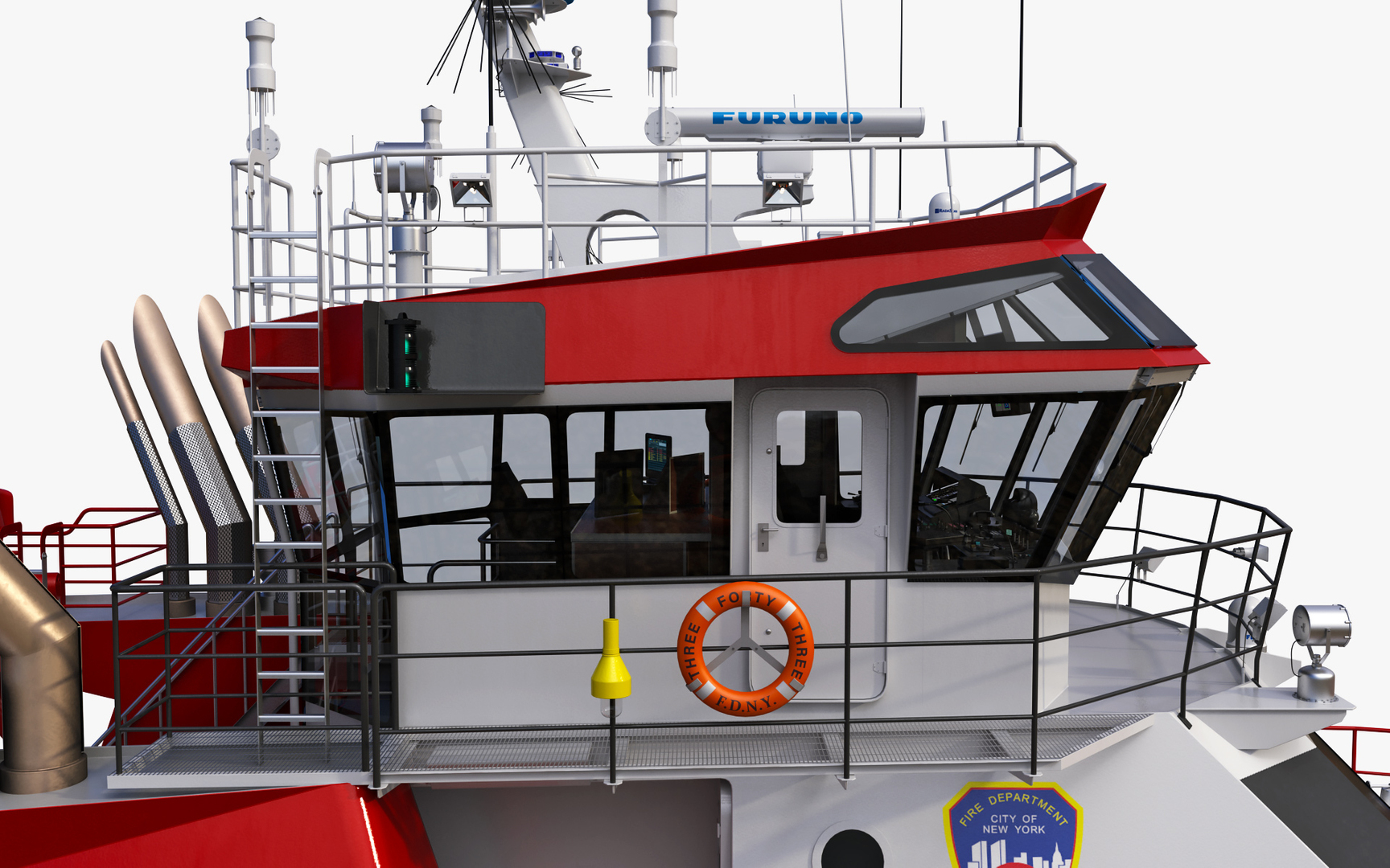 3D model Fireboat FDNY 343 Three Forty Three - TurboSquid 1816998