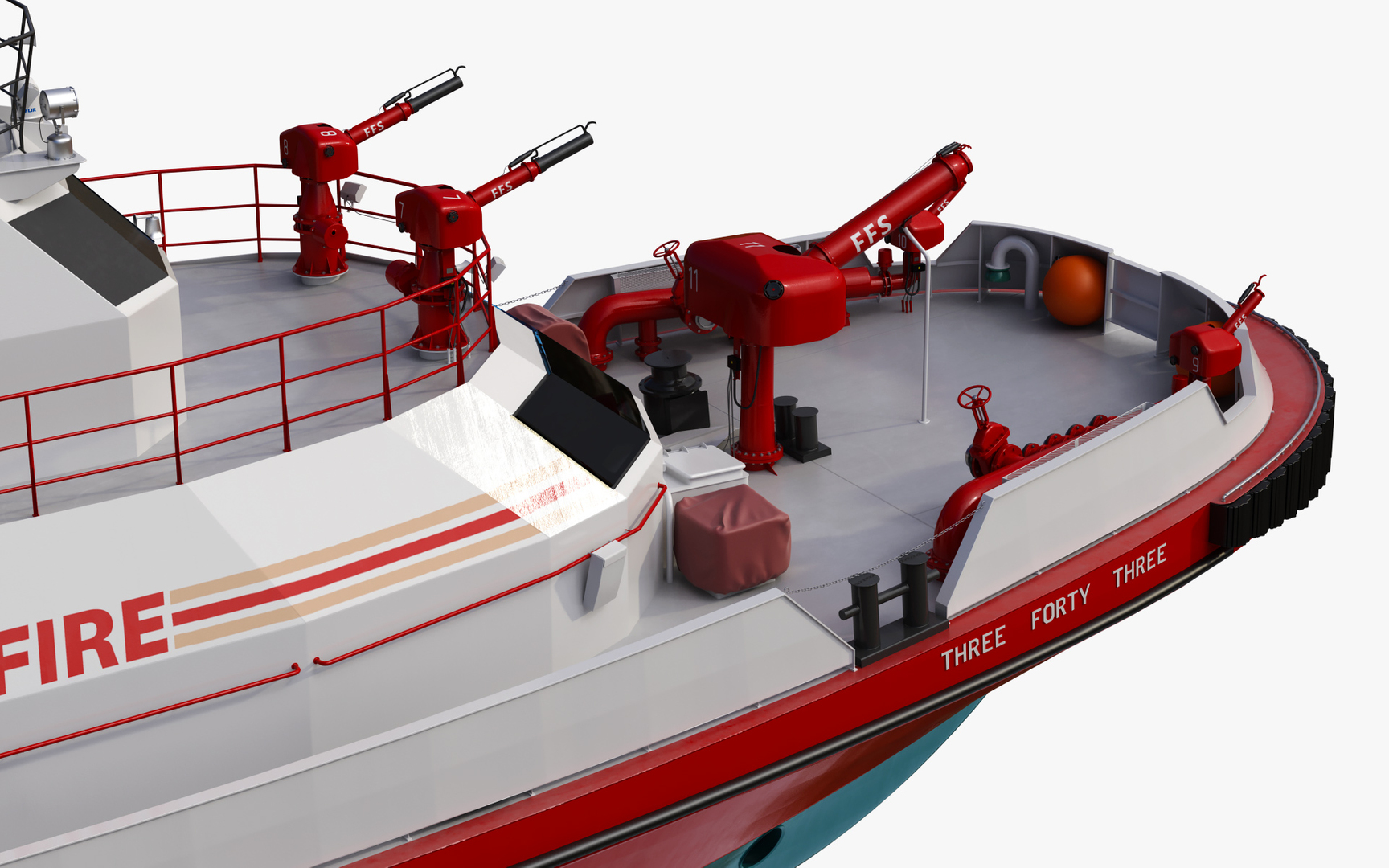 3D model Fireboat FDNY 343 Three Forty Three - TurboSquid 1816998