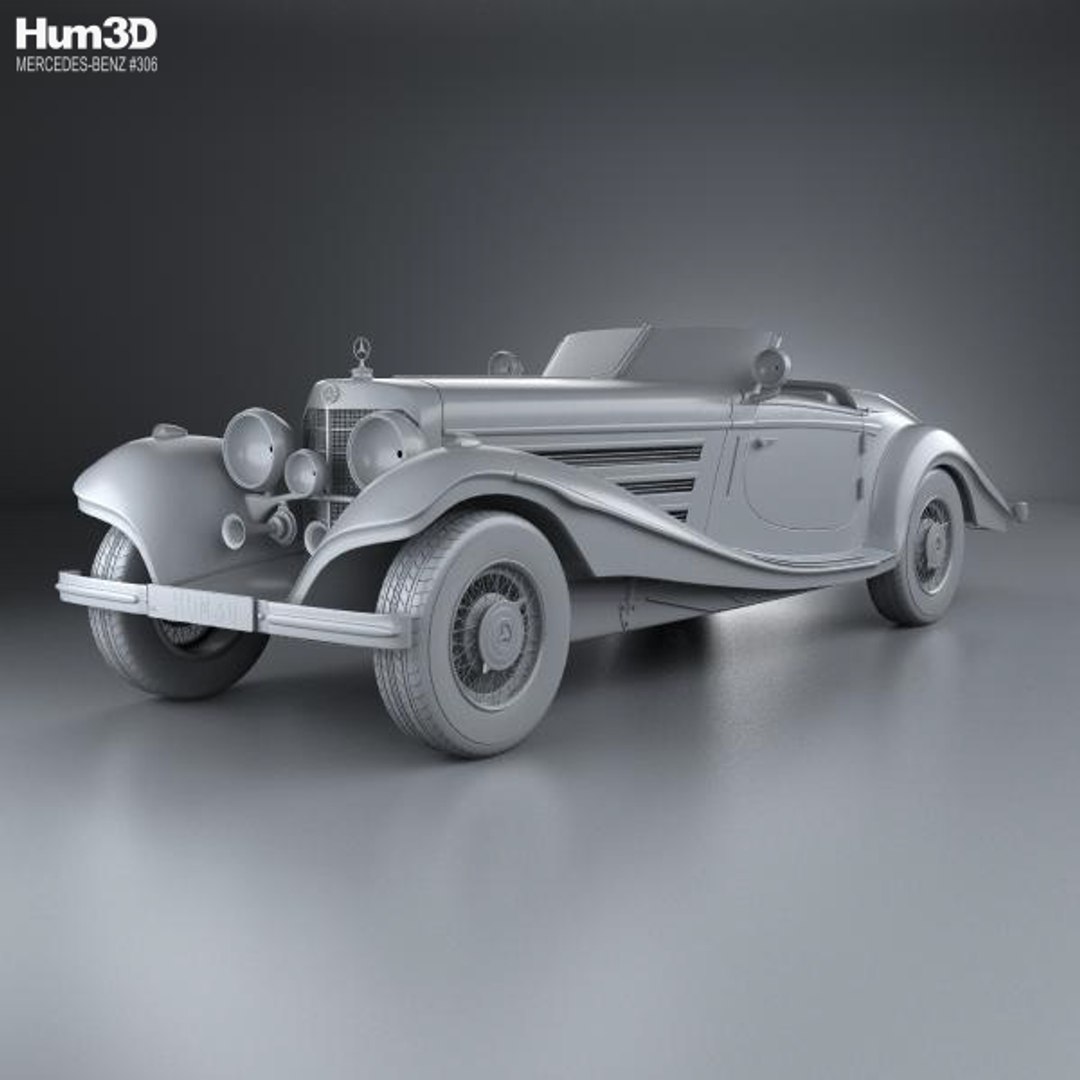 Mercedes-benz 540k 540 3D model - TurboSquid 1283301