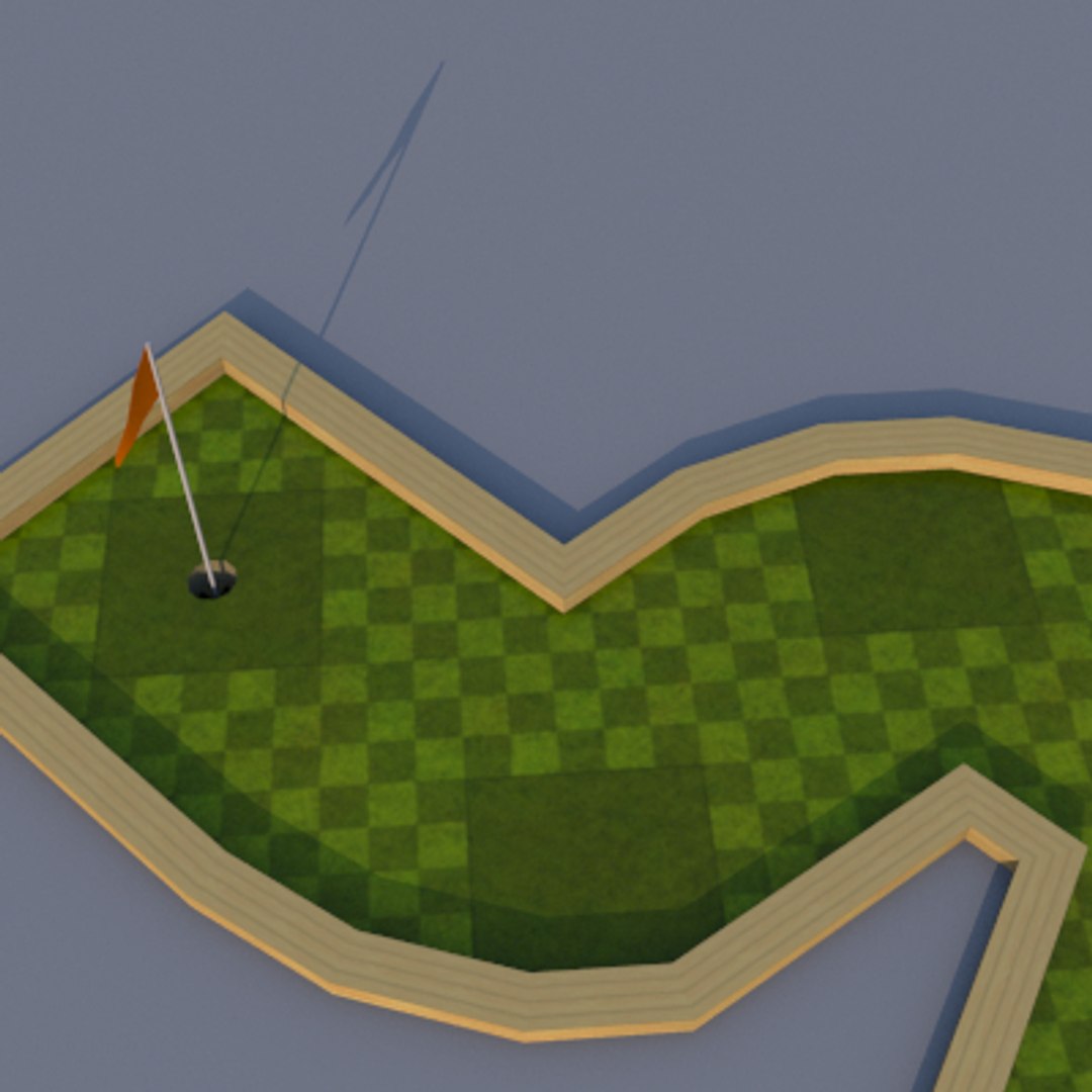 3d Model Mini Golf Hole
