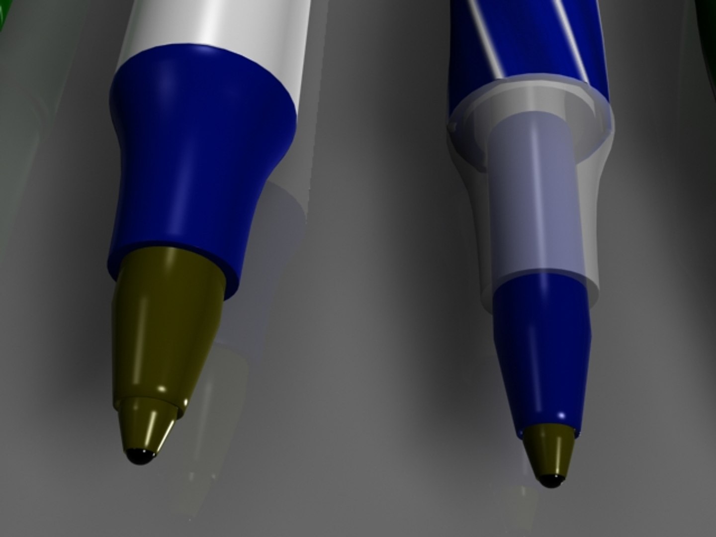 3ds Max Bic Pen Green