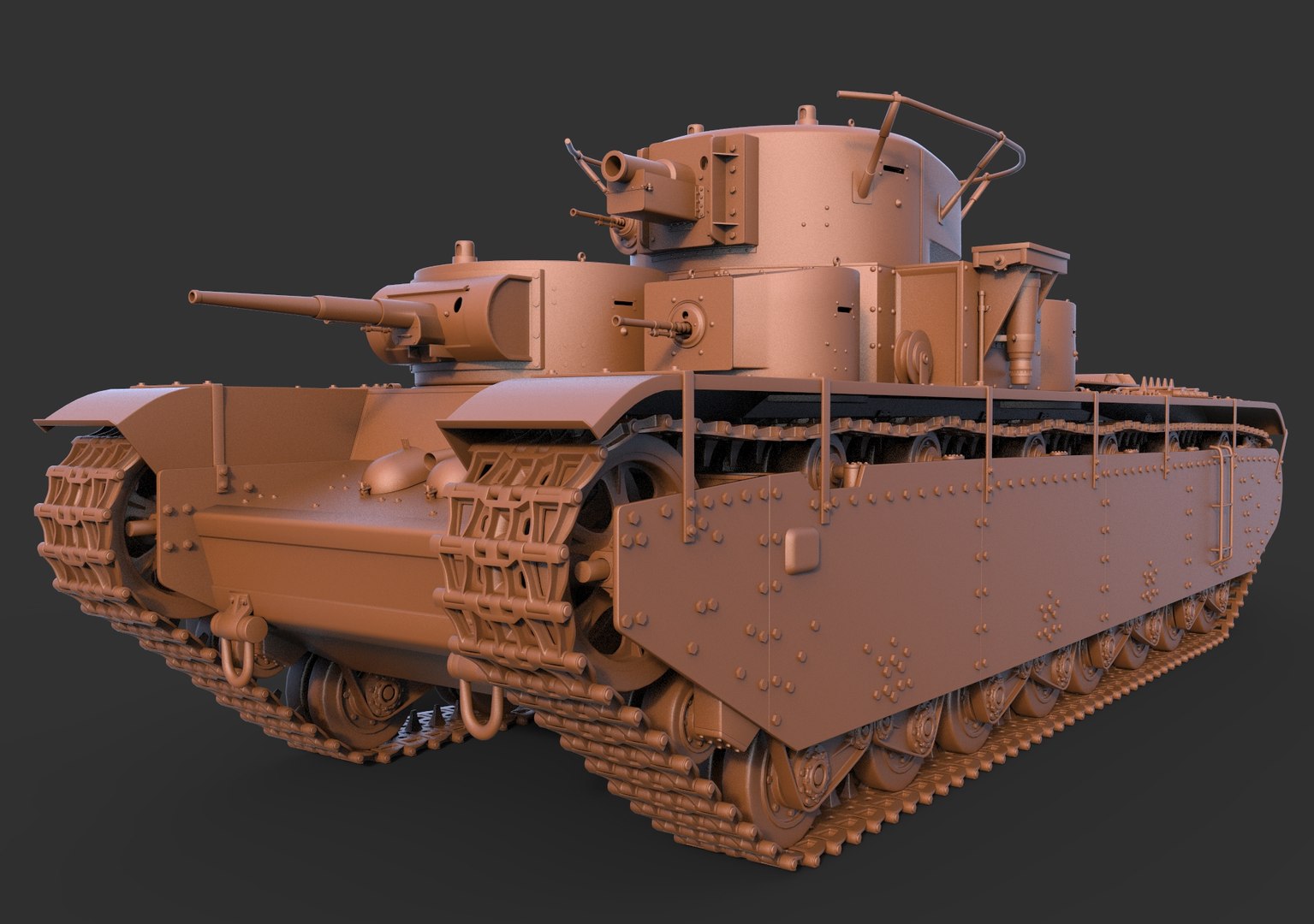 3D soviet heavy tank - TurboSquid 1701619
