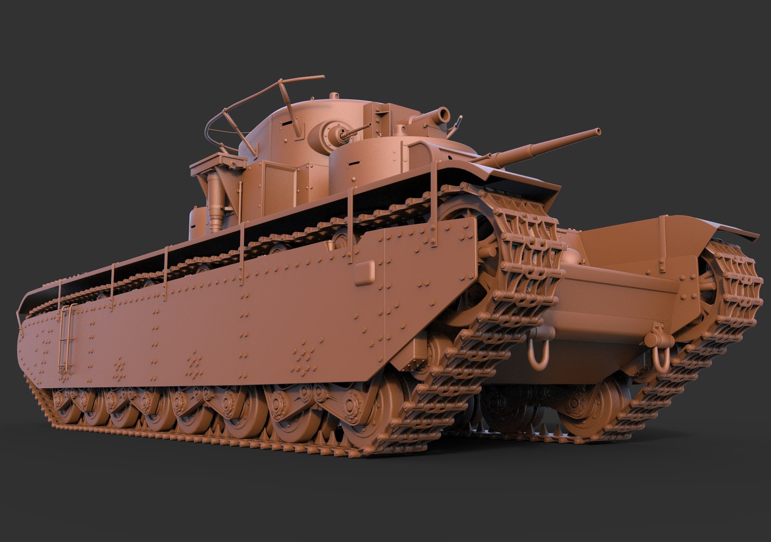 3D soviet heavy tank - TurboSquid 1701619