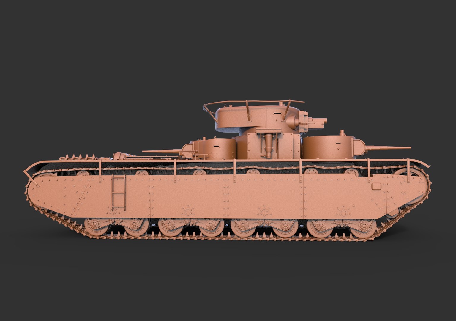 3D soviet heavy tank - TurboSquid 1701619