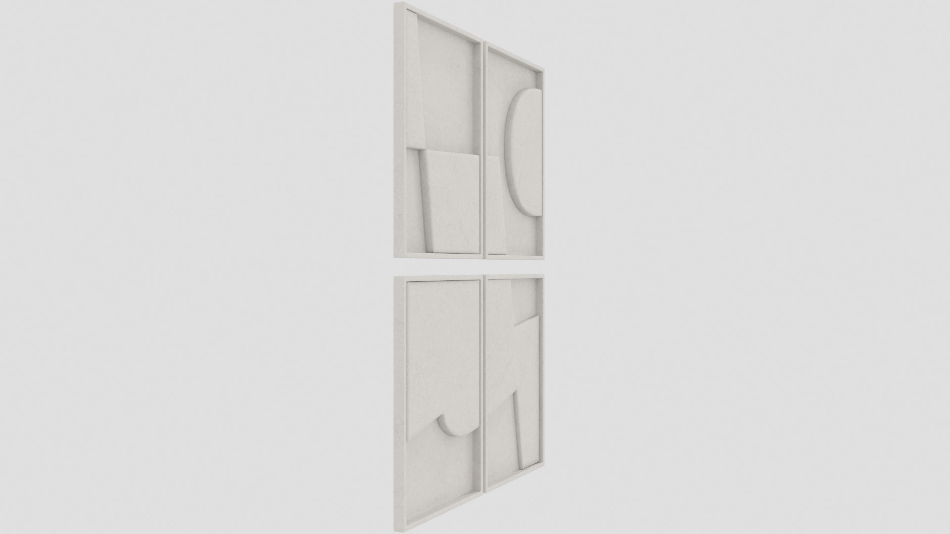 Wall Panel Quartet 3D - TurboSquid 2100506