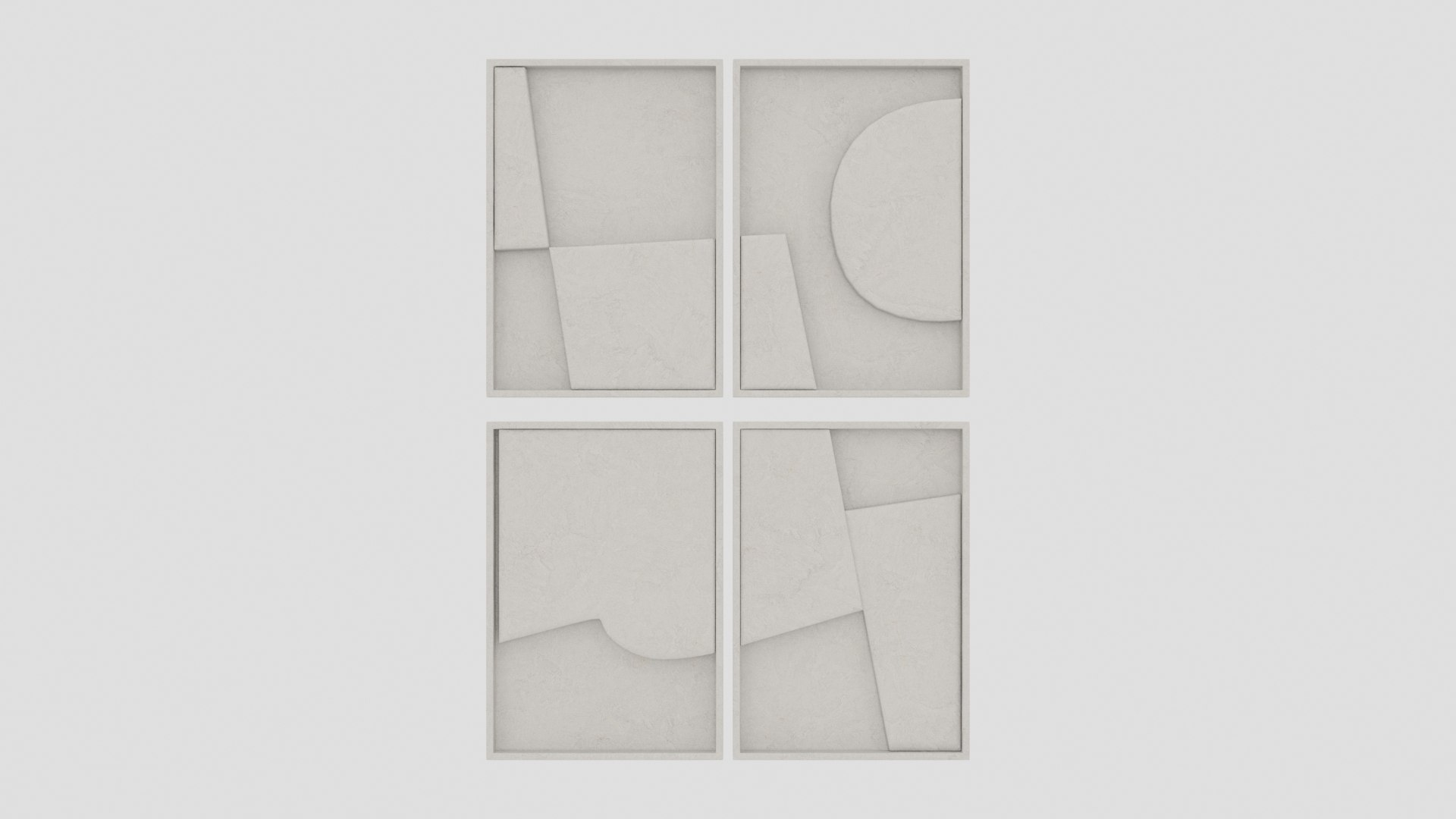Wall Panel Quartet 3D - TurboSquid 2100506