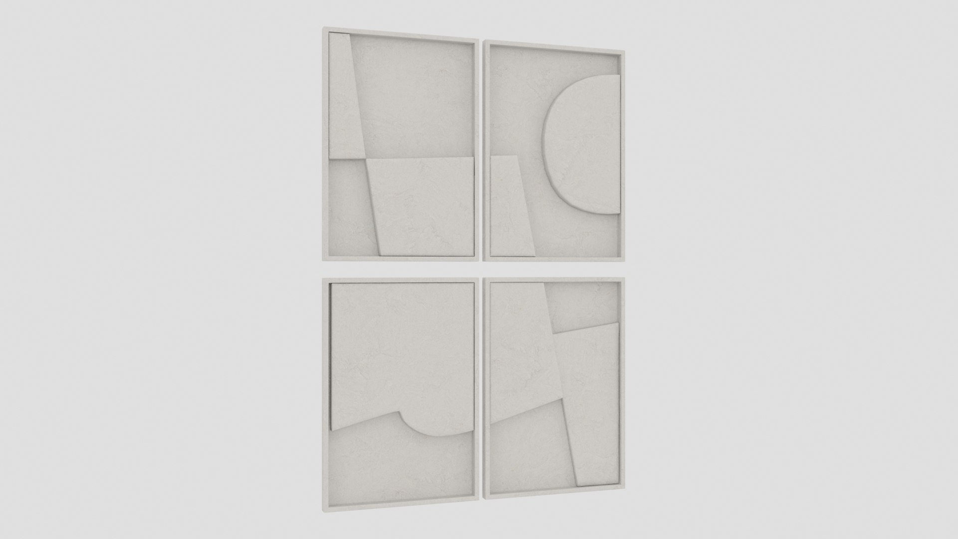 Wall Panel Quartet 3D - TurboSquid 2100506