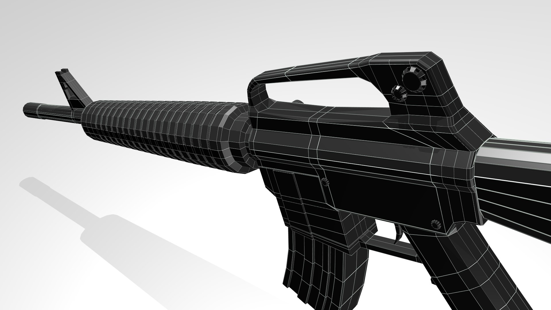 Low Poly AR-15blend 3D - TurboSquid 1845896
