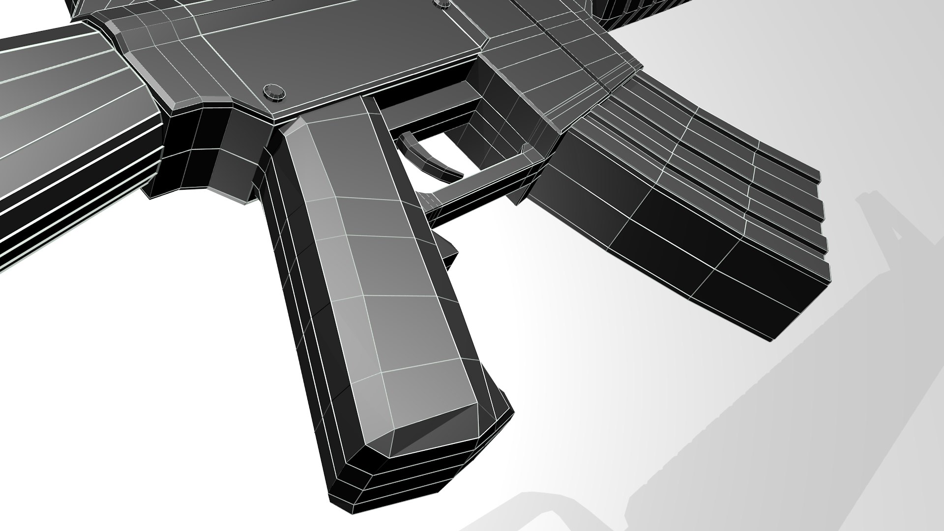Low Poly AR-15blend 3D - TurboSquid 1845896