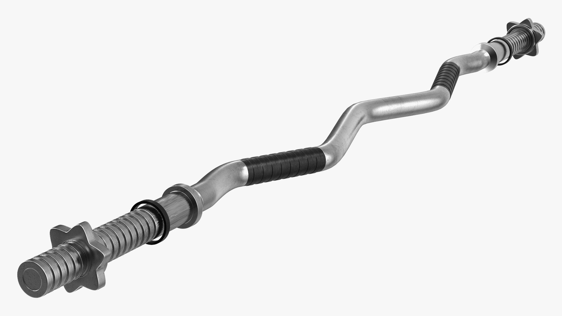 Curved Barbell Weightlifting Equipment 3D - TurboSquid 2271127
