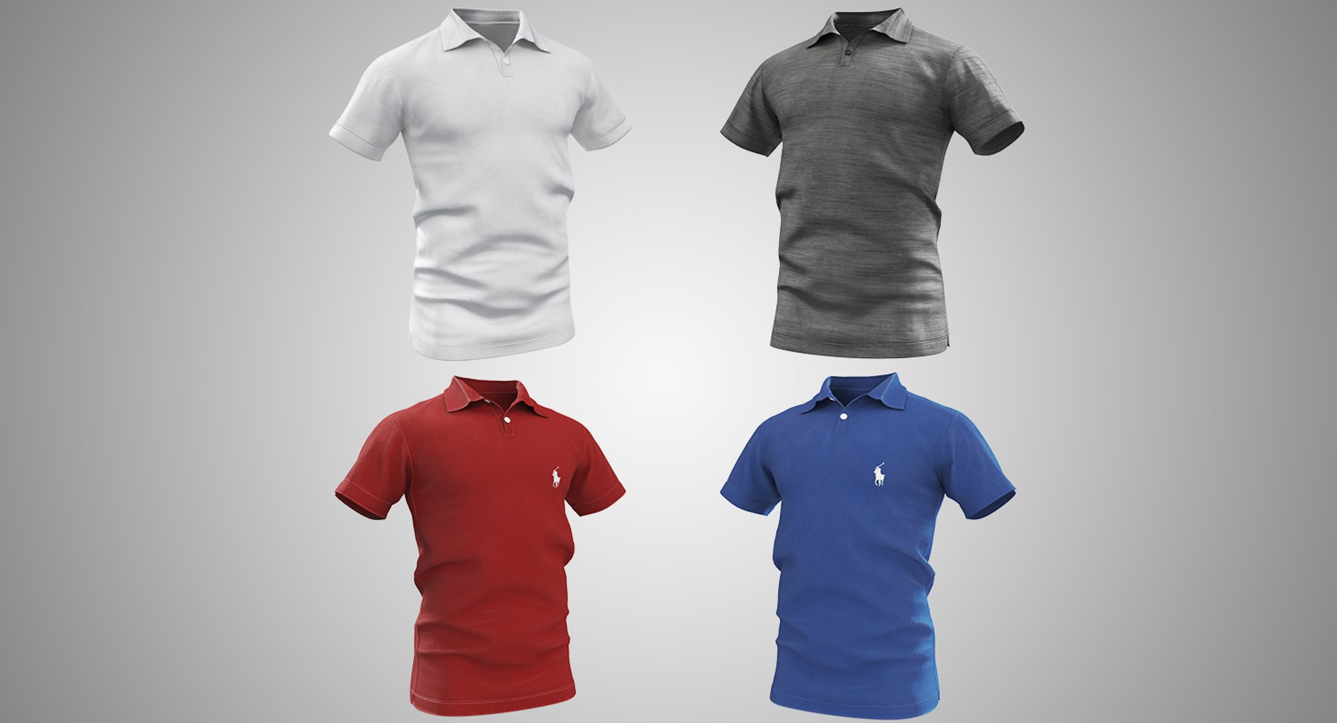 3D polo shirts model - TurboSquid 1426720