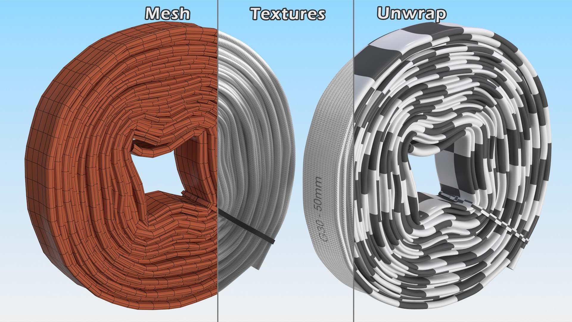 Hose Folded 3D Model - TurboSquid 1683445