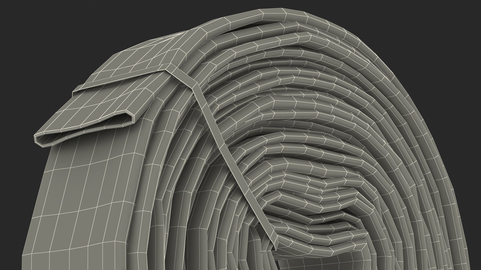 Hose folded 3D model - TurboSquid 1683445