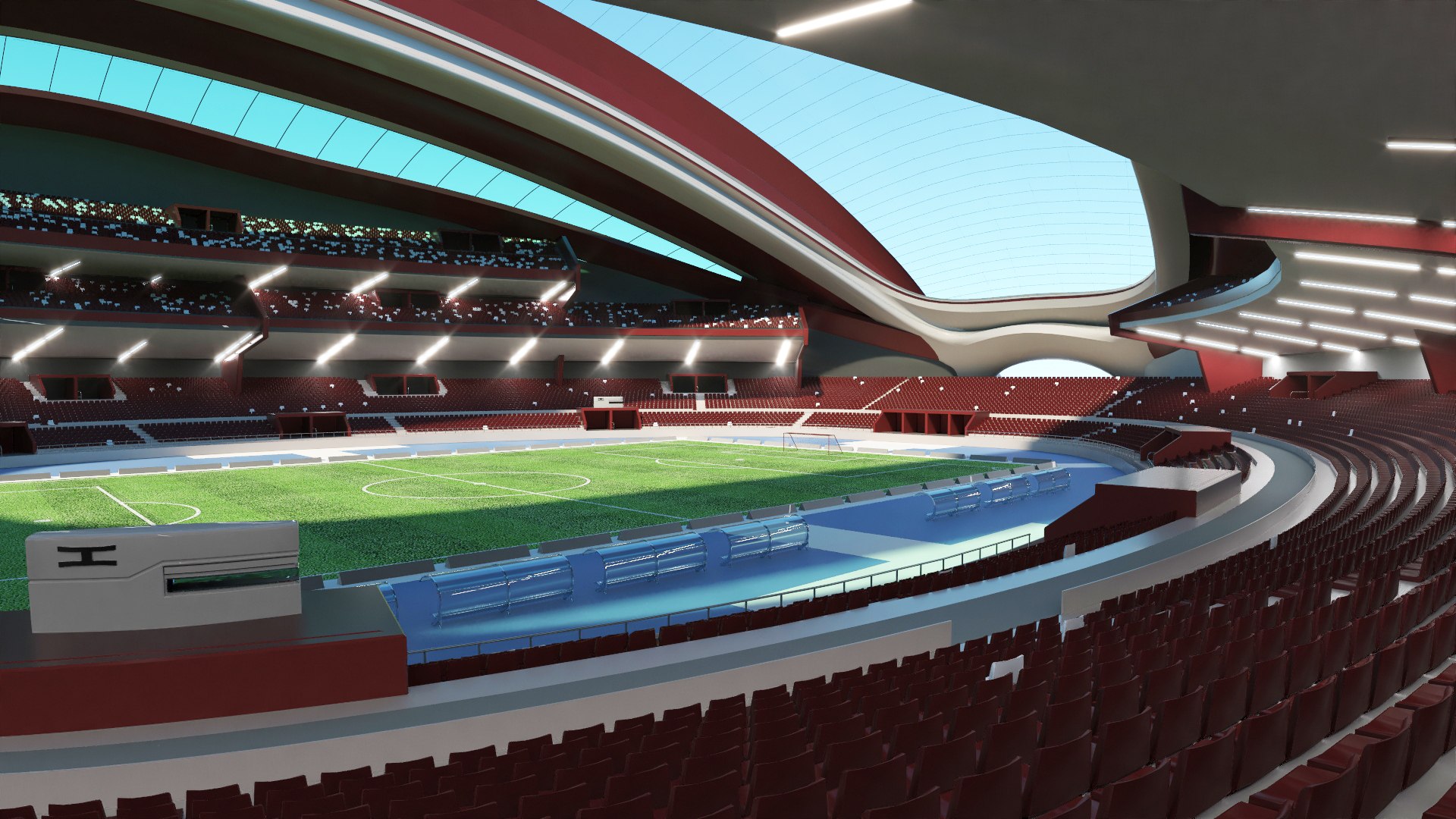 Conceptual Stadium 3D Model - TurboSquid 2216488