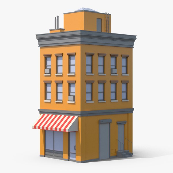 Cartoon Building 3D Models for Download | TurboSquid