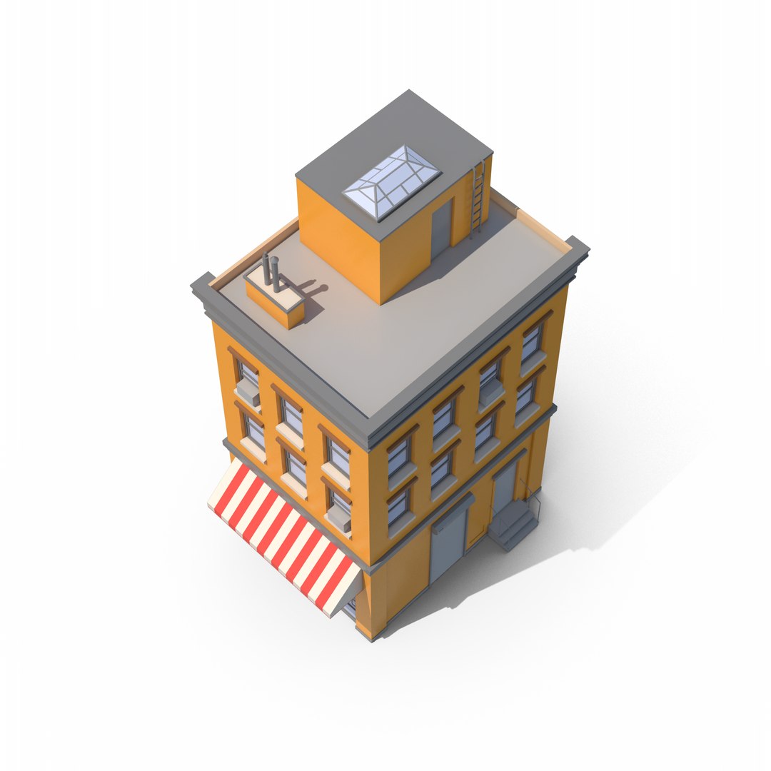 3D Apartment Building 47 Model - TurboSquid 2088313