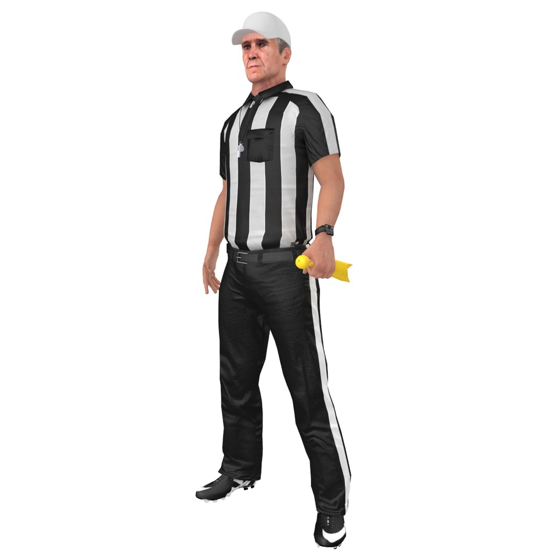3D Rigged Football Referee 1 Model - TurboSquid 1301173