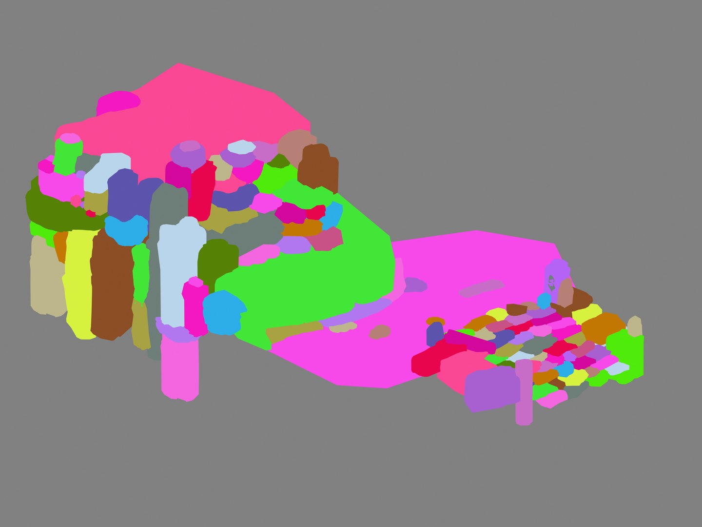 Free Fallen Land - Stone Road Model - TurboSquid 1446803