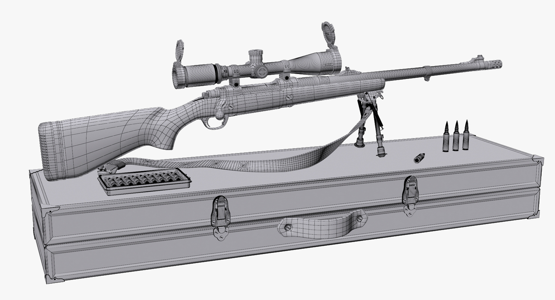 3d Model Ruger Guide Gun Set