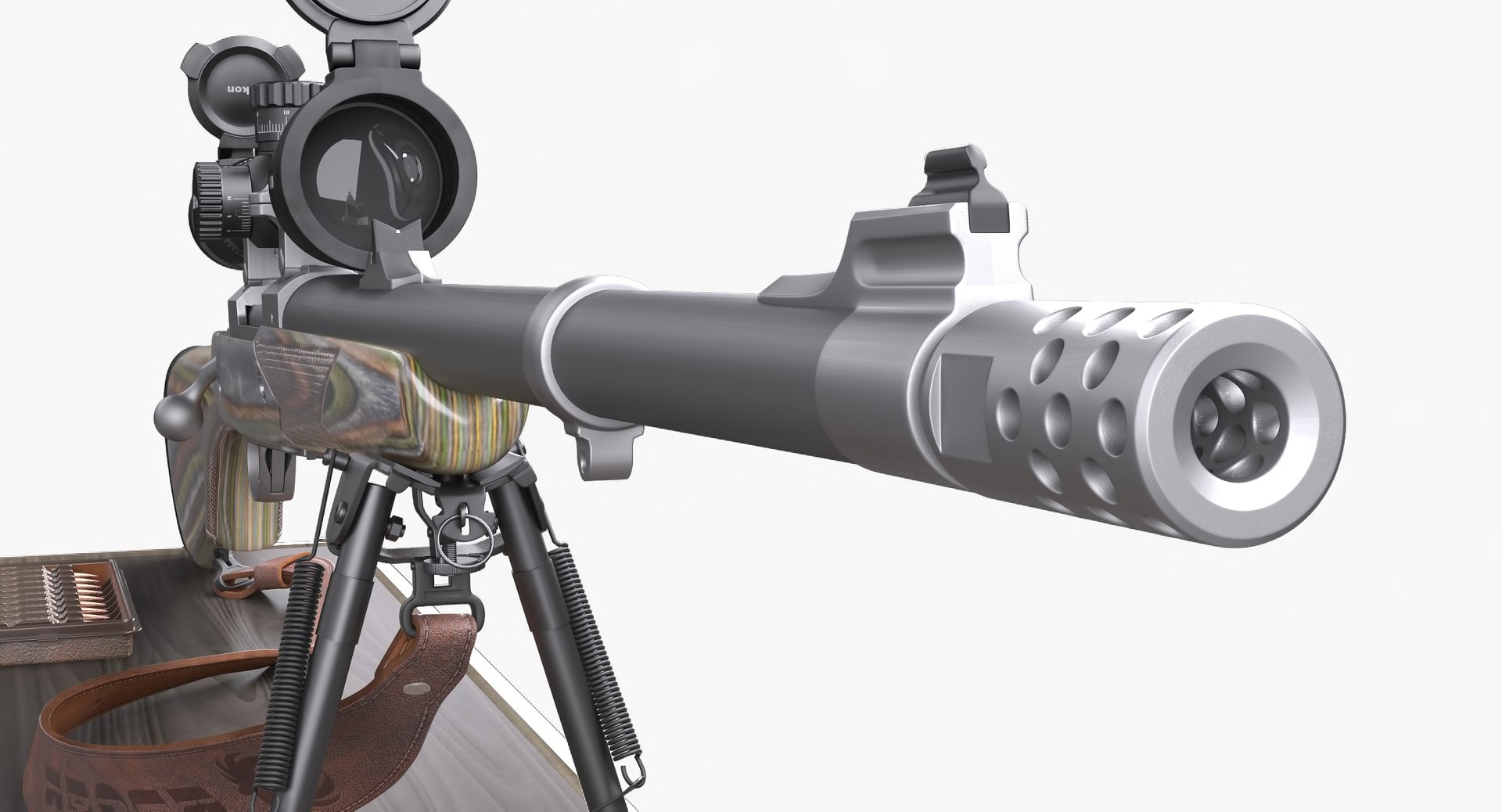 3d Model Ruger Guide Gun Set