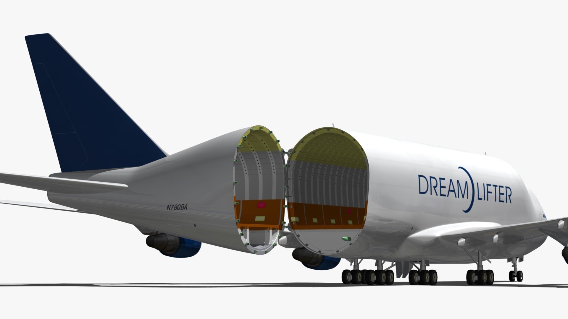 Boeing 747 Dreamlifter 3D Model - TurboSquid 1158021