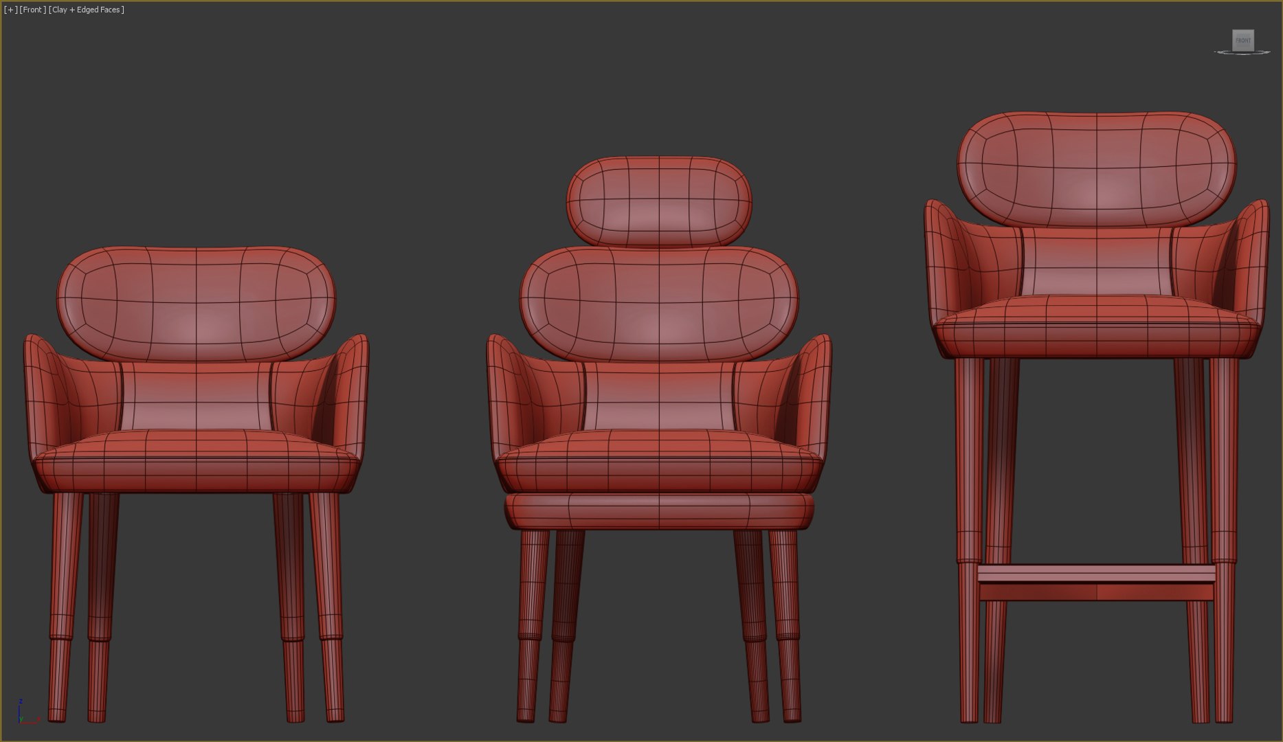 3D Finn Chair Frame Model - TurboSquid 1494931