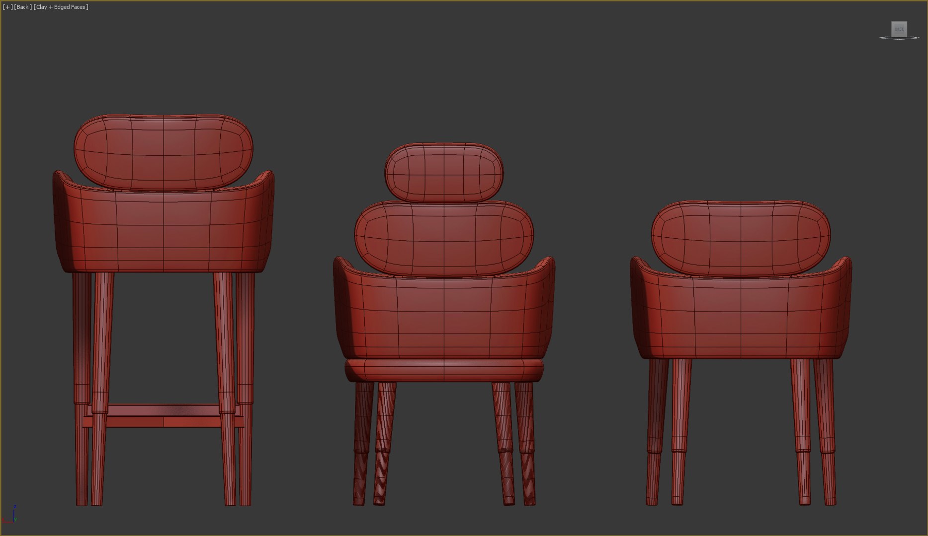 3D Finn Chair Frame Model - TurboSquid 1494931