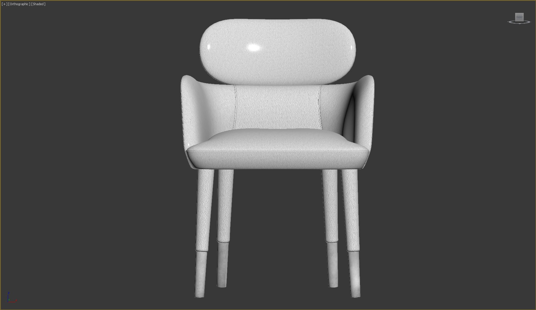 3D Finn Chair Frame Model - TurboSquid 1494931