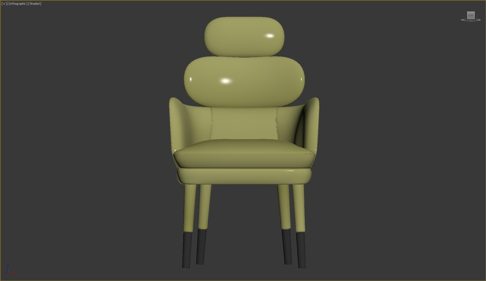 3D Finn Chair Frame Model - TurboSquid 1494931