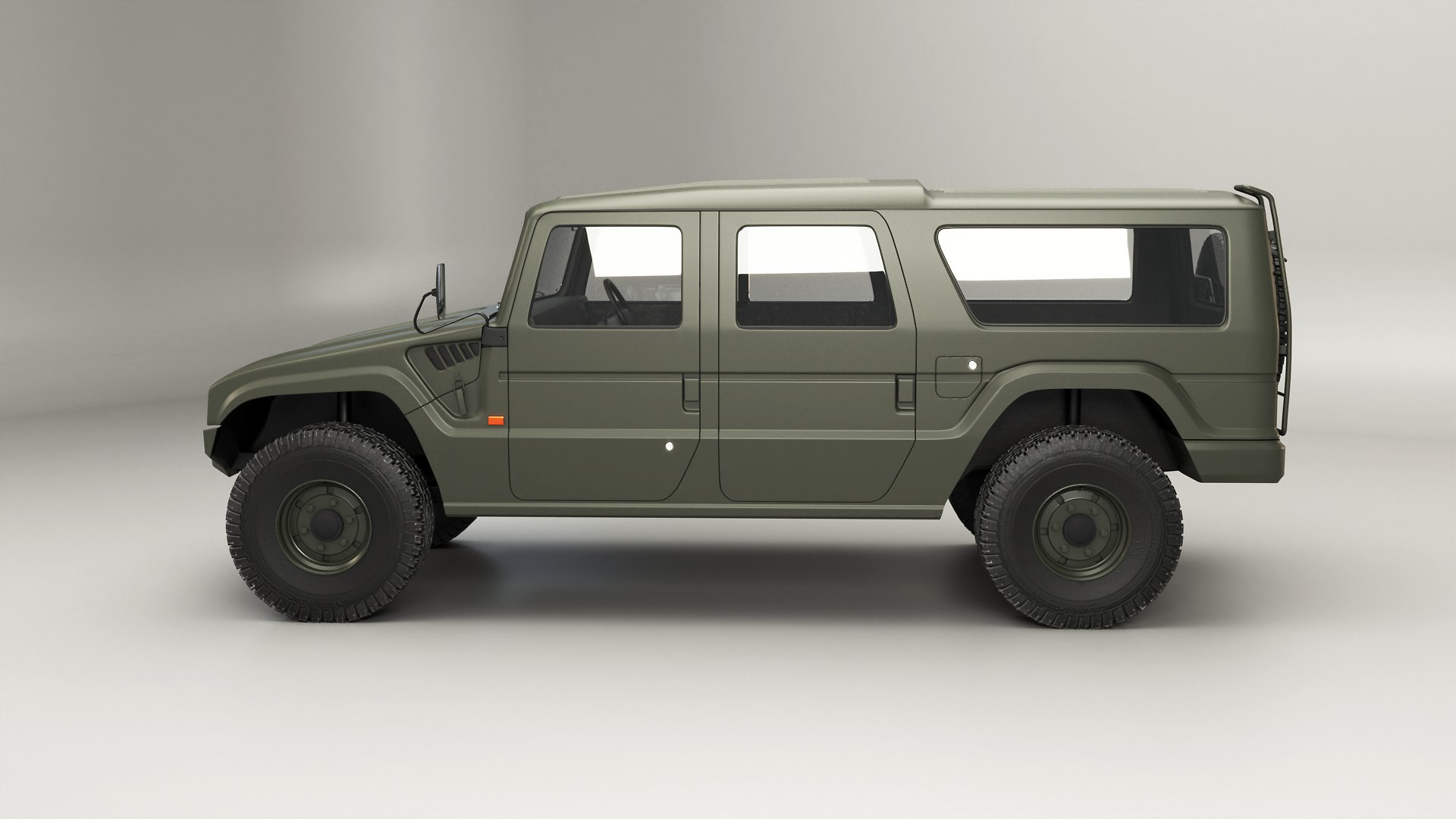 Toyota Megacruiser Army 4x4 SUV Military Green 3D - TurboSquid 2438965