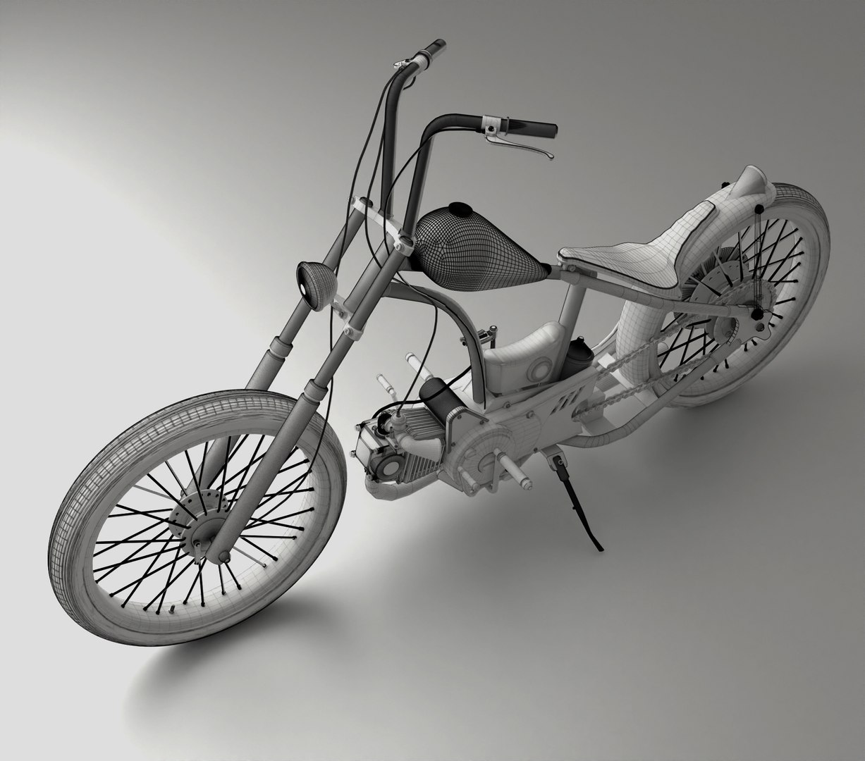 Choppy Modified Motorbike 3D - TurboSquid 2257767