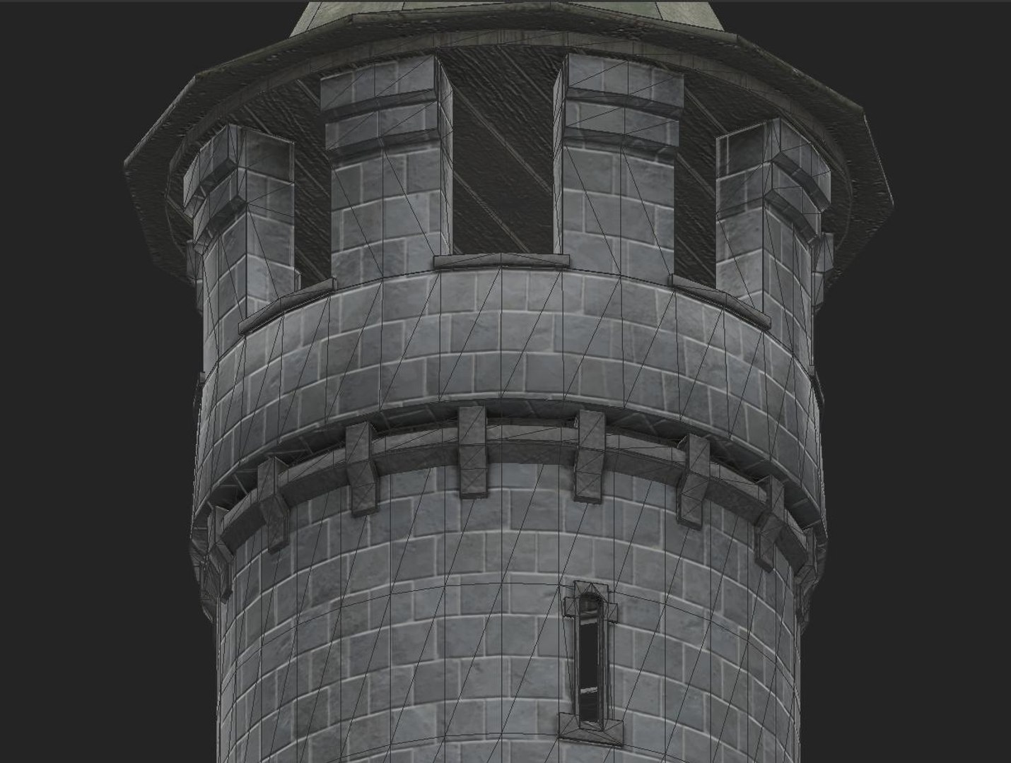 3D Stone Tower Model - TurboSquid 1539307
