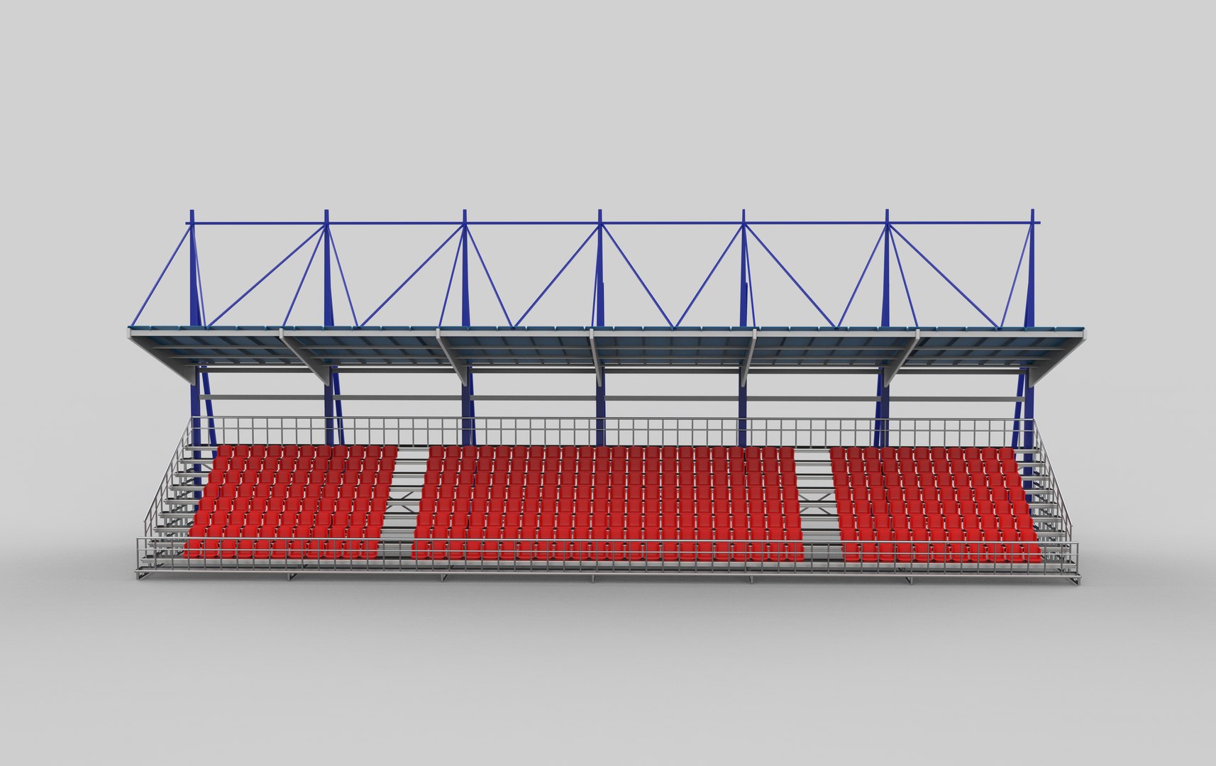 Stadium Seating Tribune 02 3D Model 3D - TurboSquid 2458546