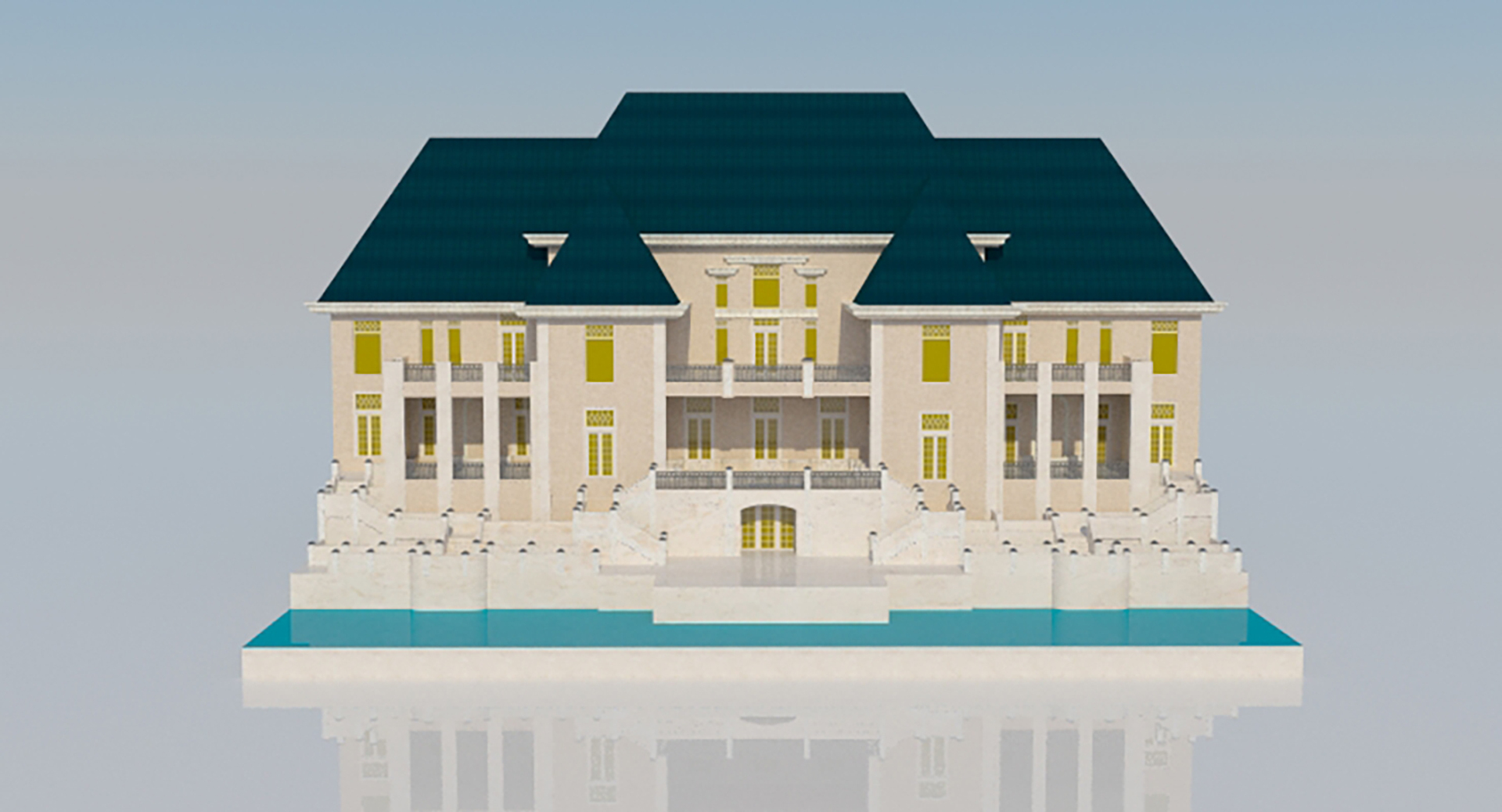 Luxurious Mansion V1 Autocad 3D - TurboSquid 1327677