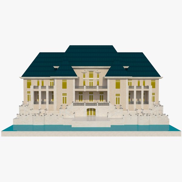 Luxurious mansion v1 autocad 3D - TurboSquid 1327677