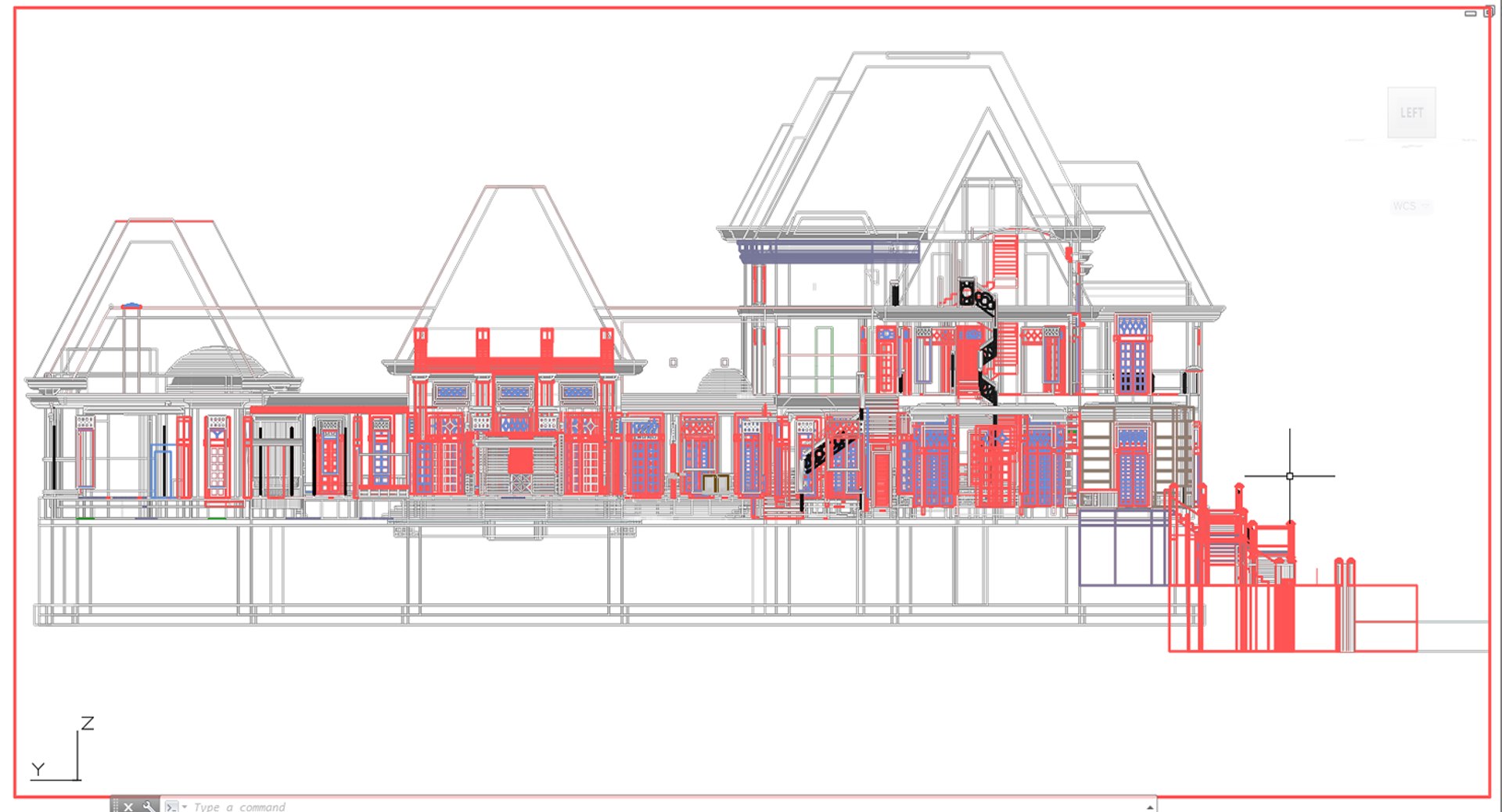 Luxurious Mansion V1 Autocad 3D - TurboSquid 1327677