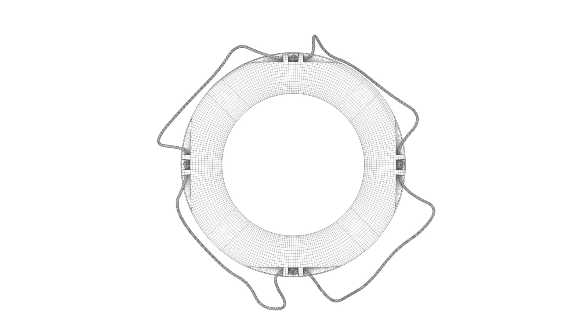 3d Model Ropes Lifebelt