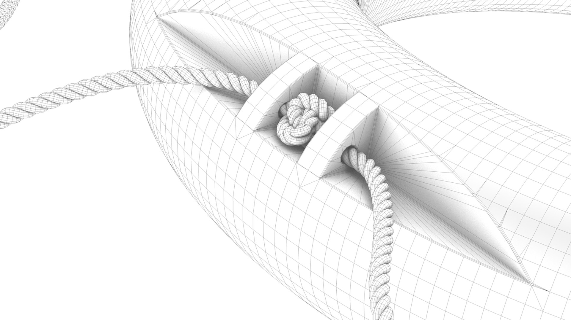 3d Model Ropes Lifebelt