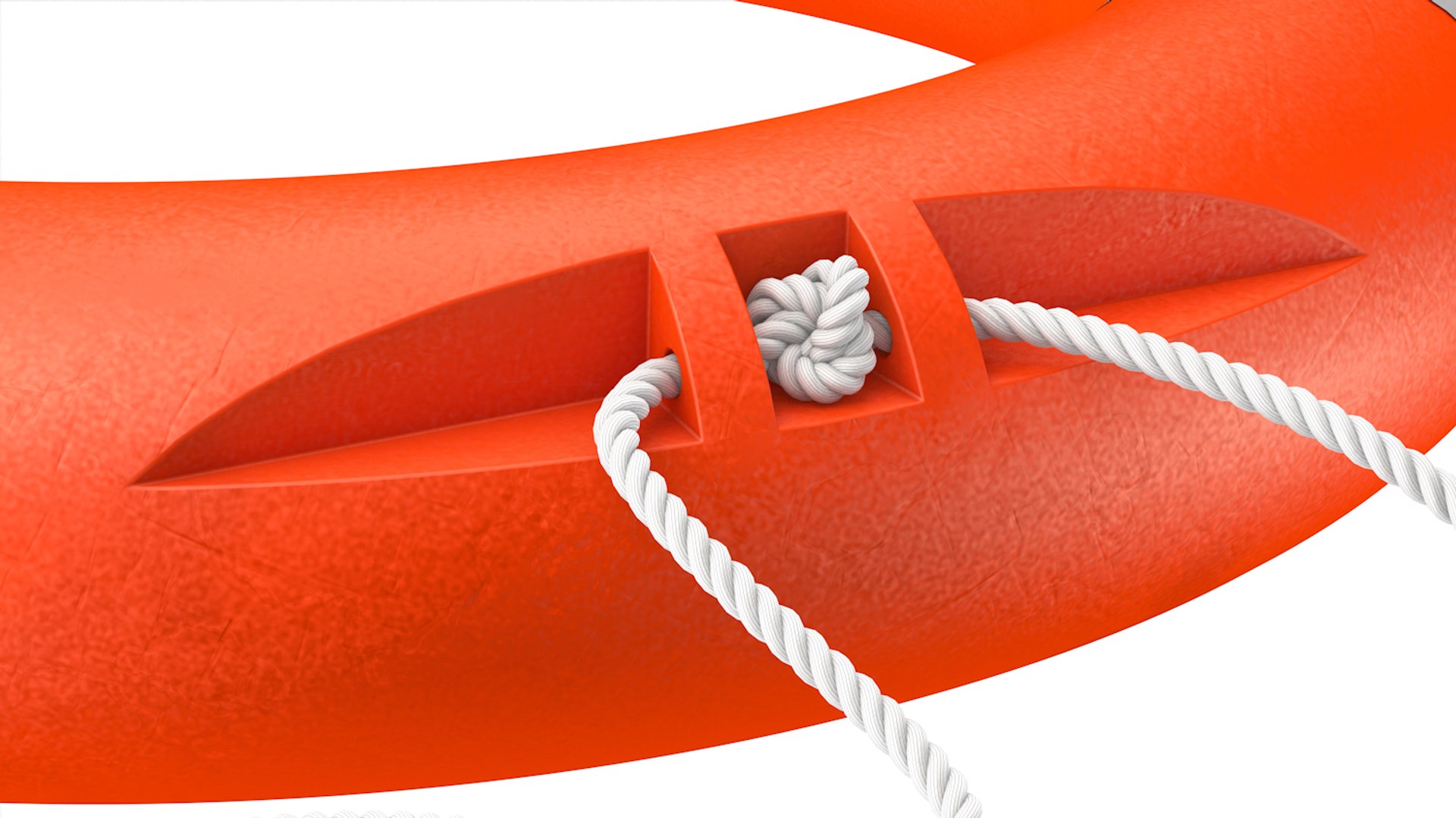 3d Model Ropes Lifebelt