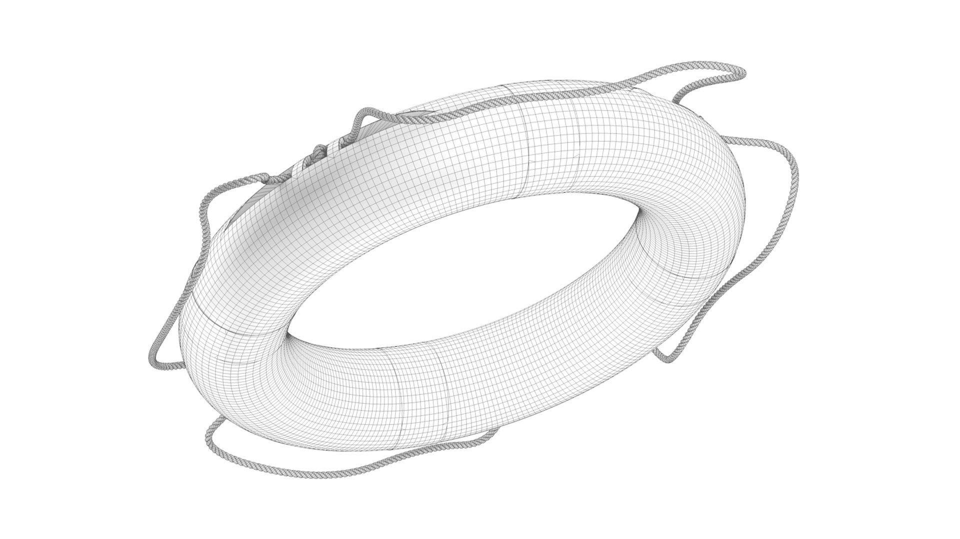 3d Model Ropes Lifebelt