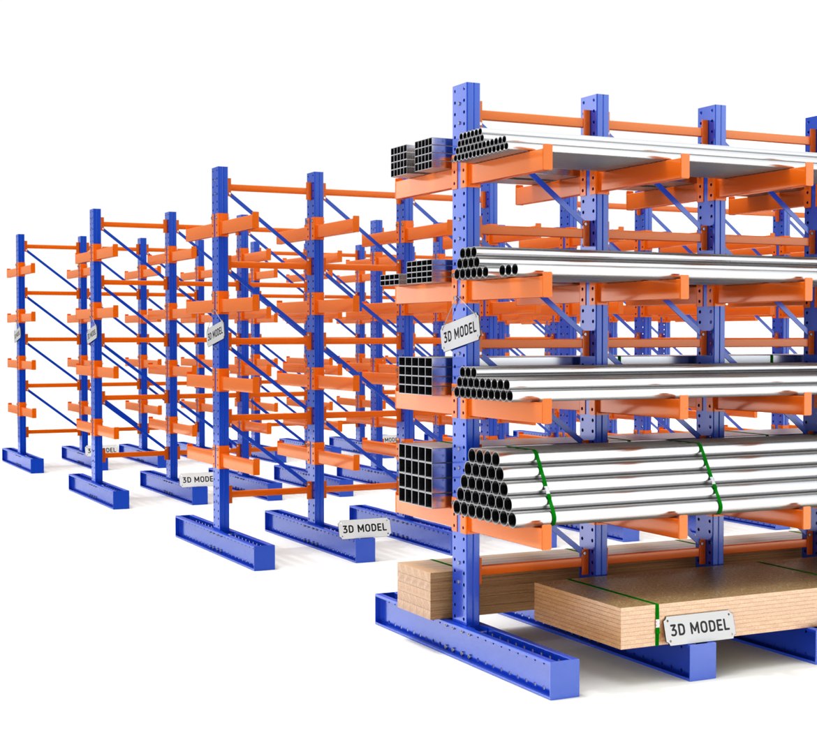 3D Model Cantilever Racking System - TurboSquid 2436737