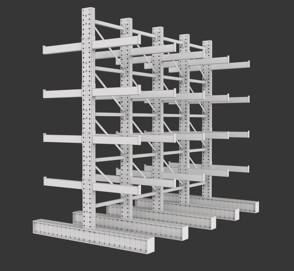 3D Model Cantilever Racking System - TurboSquid 2436737