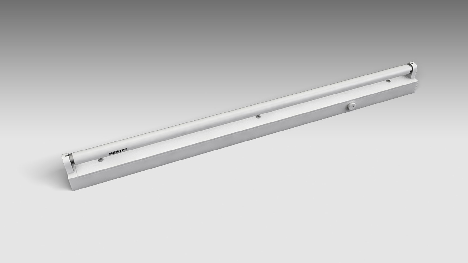 Single Fluorescent Fixture 3D - TurboSquid 1541523
