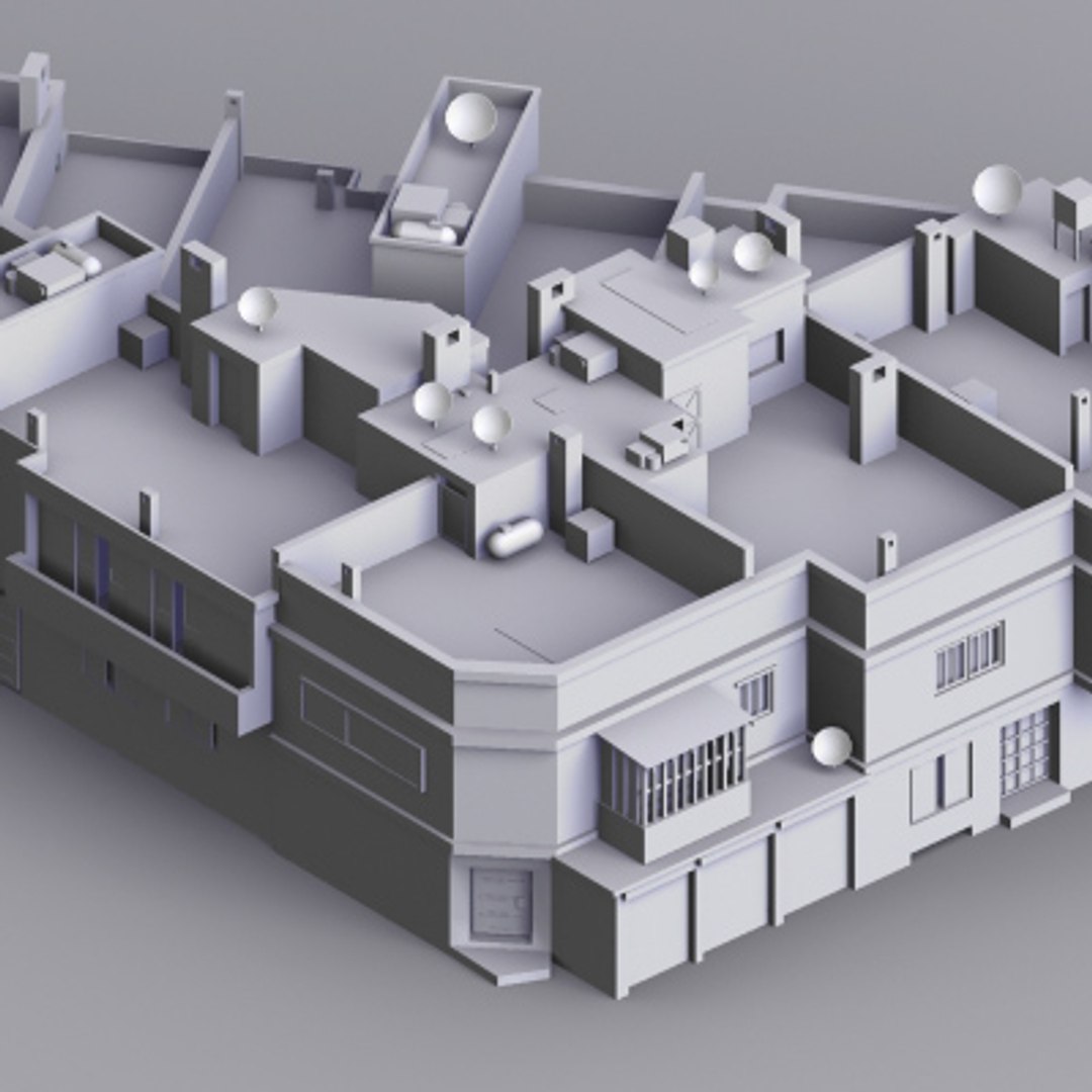 Buildings Equatorial 3d Model