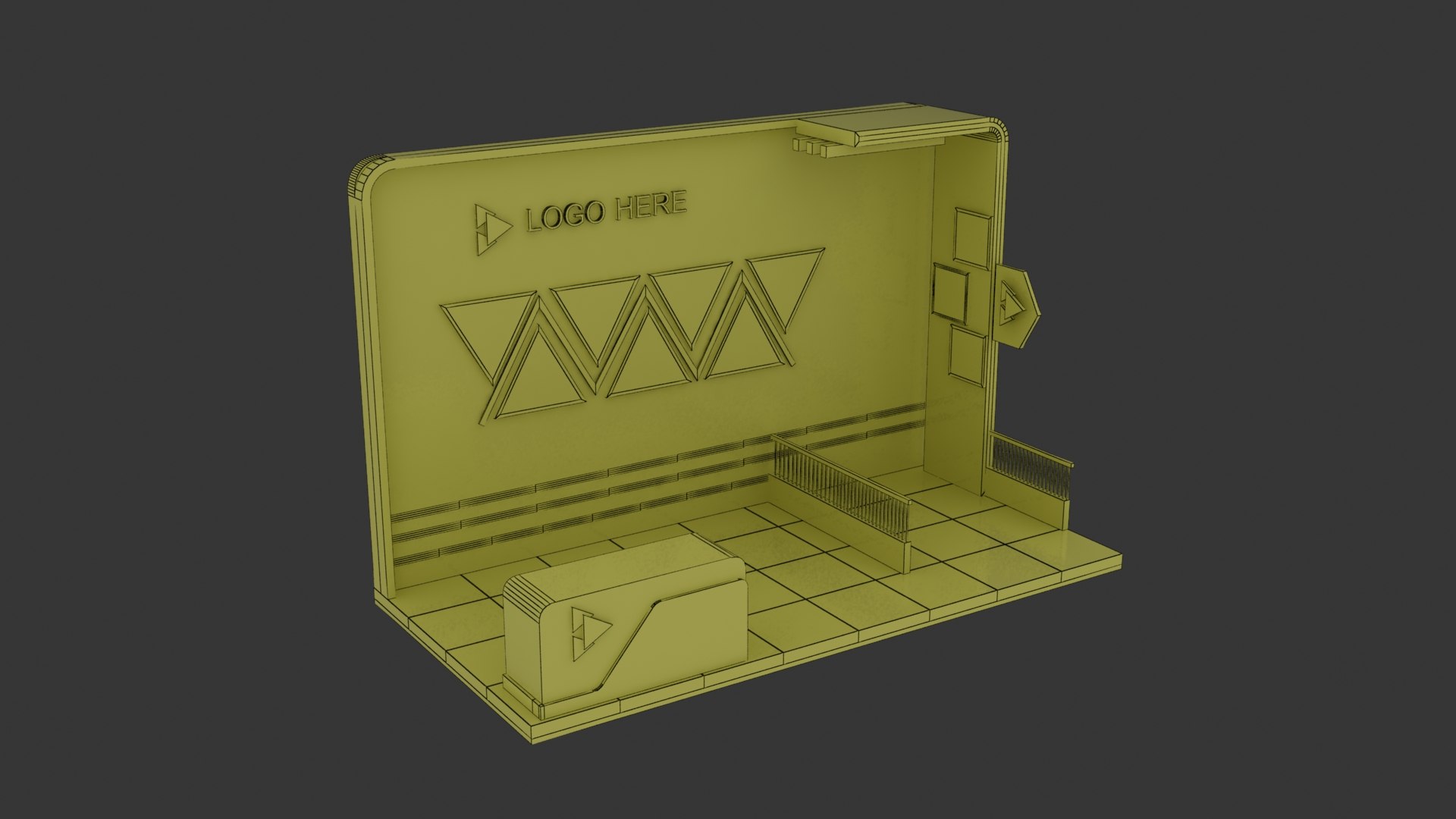 Free 3D Exhibition Booth Model - TurboSquid 2220202