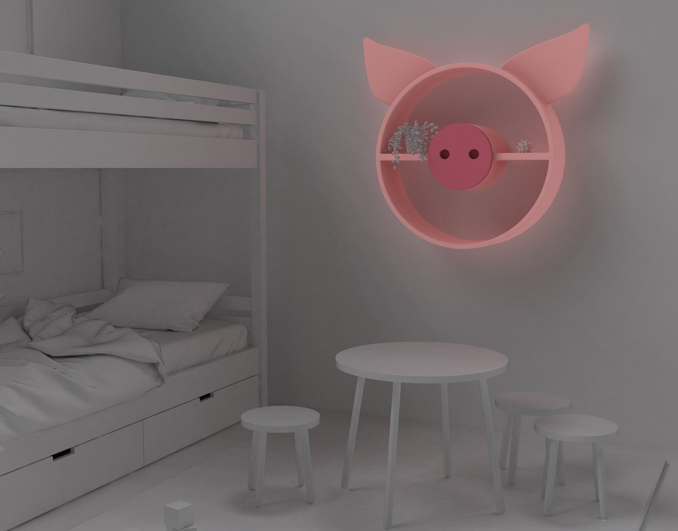 Shelf Pig 3D Model - TurboSquid 2002283