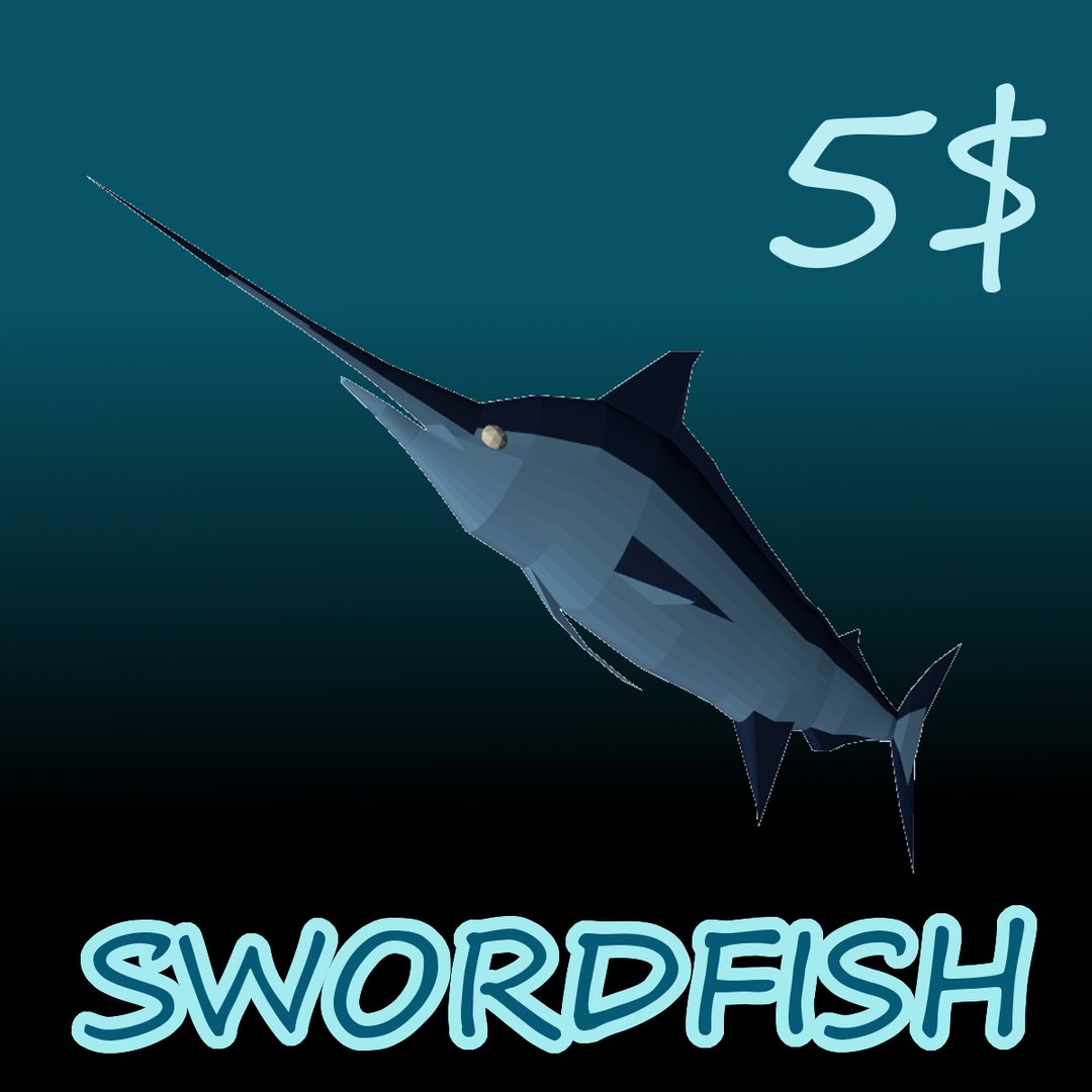 3D Swordfish Fish - TurboSquid 1226829