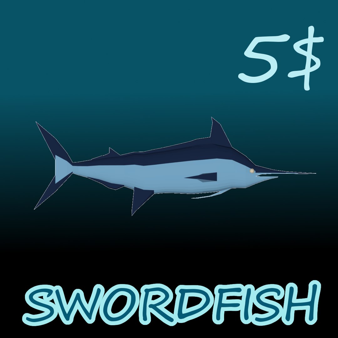 3D Swordfish Fish - TurboSquid 1226829
