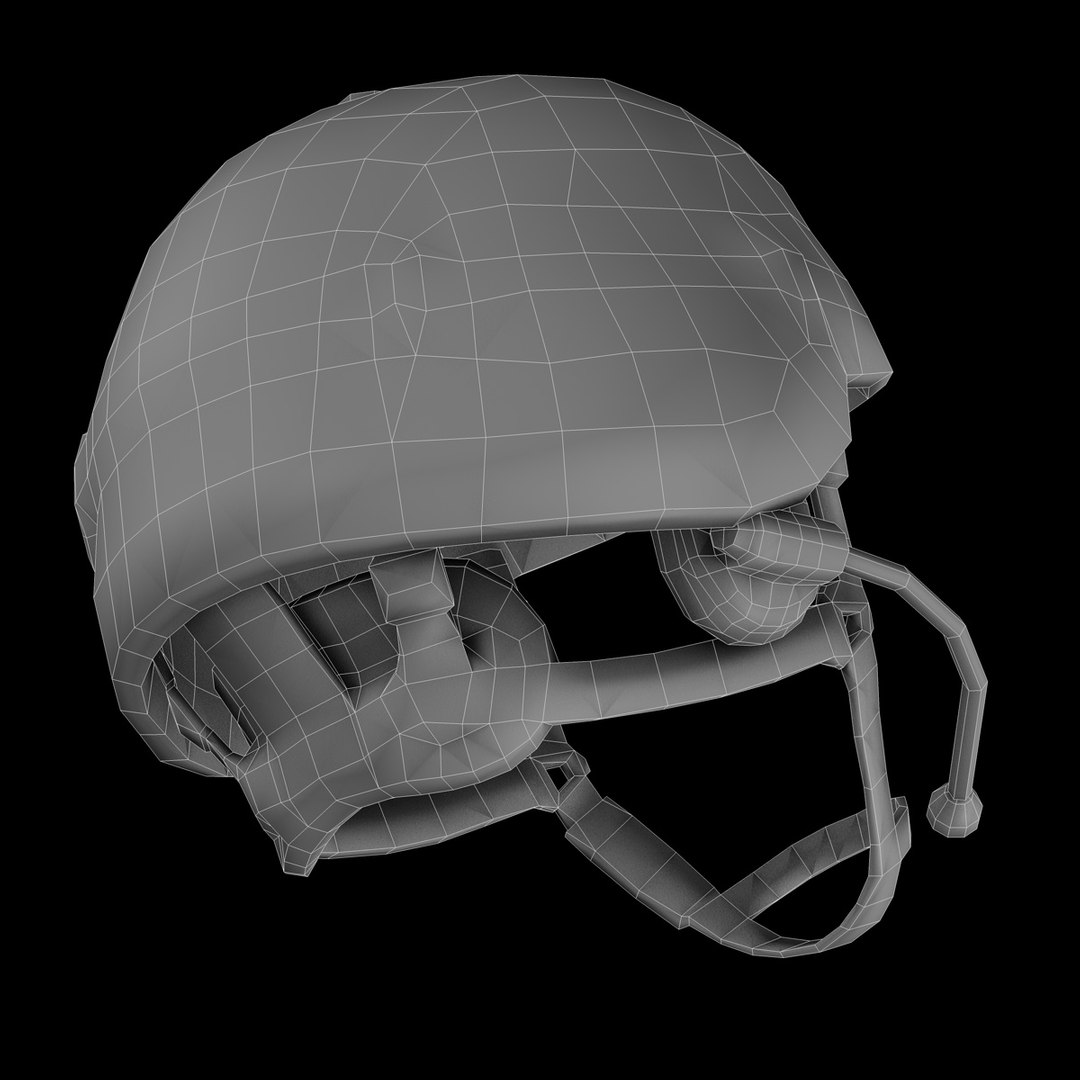 military soldier helmet 3d model